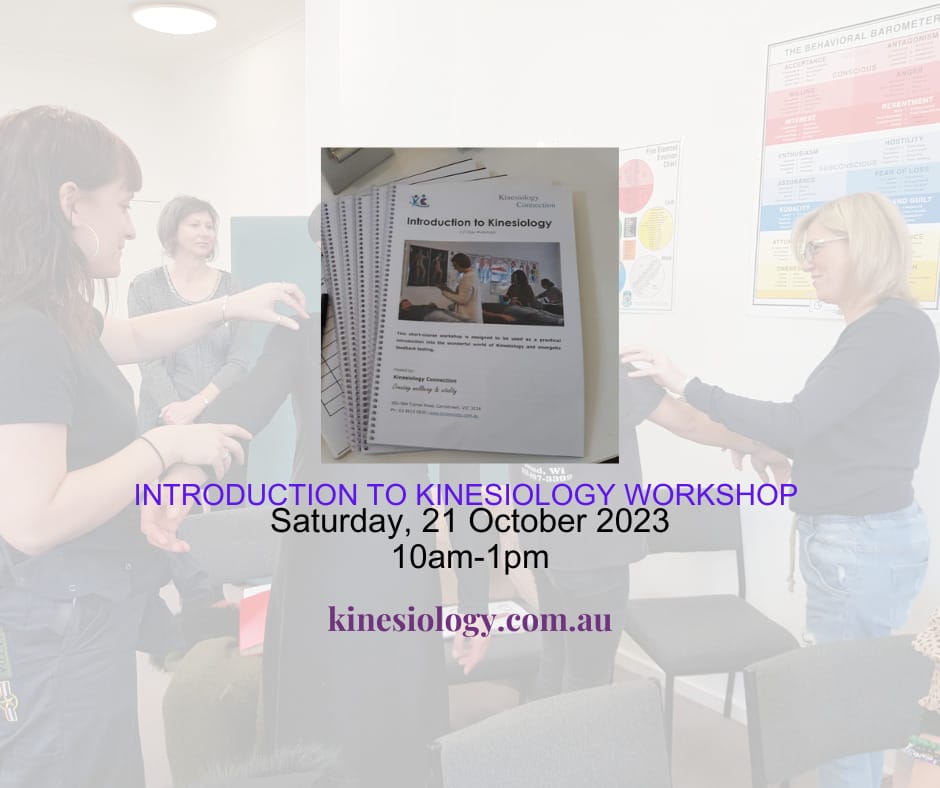 Introduction to Kinesiology Workshop 21/10 - Kinesiology Connection